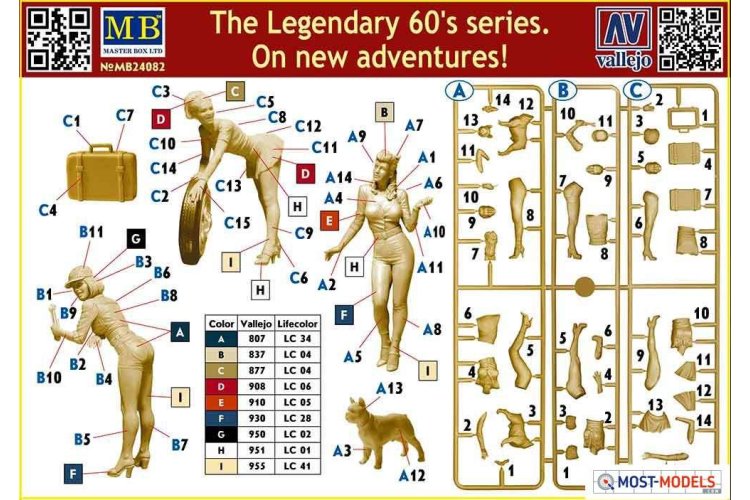 1:24 Master Box 24082 The Legendary 60's series On new adventures
