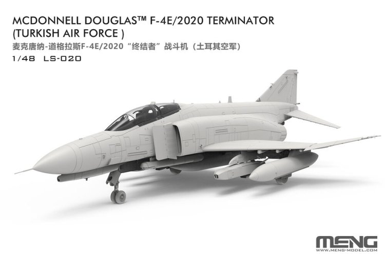 MENG 1:48 F-4E/2020 Terminator Turkish Air Force Jet Fighter Model Kit