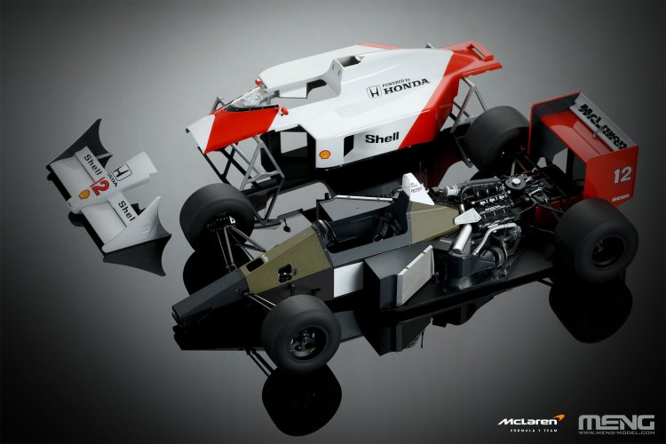 1:12 McLaren MP4/4 1988 Model - MENG RS005 Pre-Colored