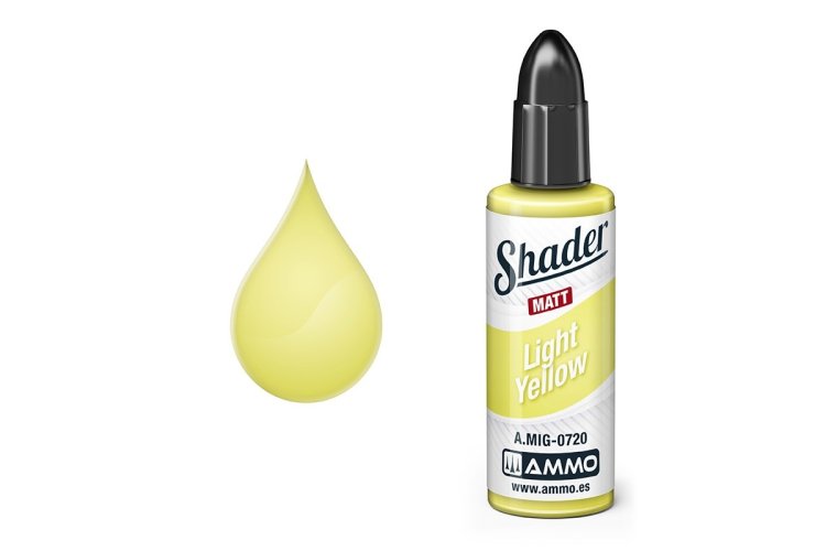 AMMO MIG Shader Licht Geel 0720 - Acryl Matt 10ml