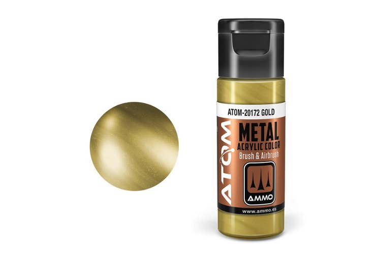 AMMO MIG 20172 ATOM - Metallic Gold - Acryl - 20ml