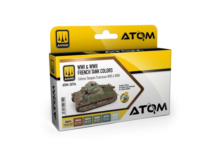 AMMO MIG ATOM French Tanks WWI WWII Color Set