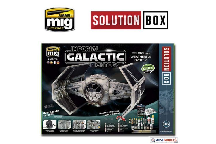AMMO MIG 7720 How to Paint Galactic Fighters - Solution Box
