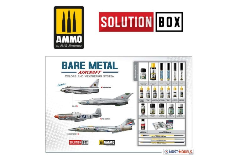 AMMO MIG 7721 How to Paint Bare Metal Aircraft - Solution Box
