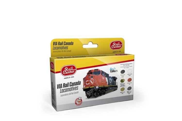 AMMO MIG R1006 Via Rail Canada Locomotives - Acryl Set