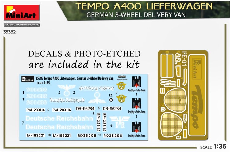 1:35 MiniArt 35382 German Tempo A400 Lieferwagen