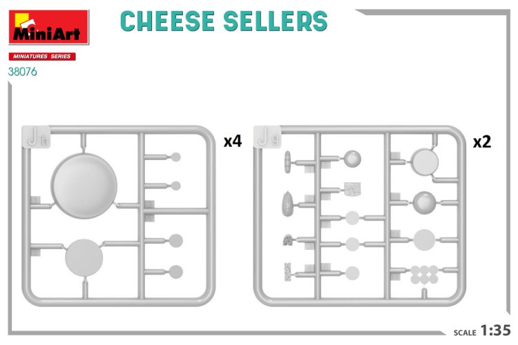 1:35 MiniArt 38076 Vrouwelijke Figuren - Diorama - Kaas Verkopers