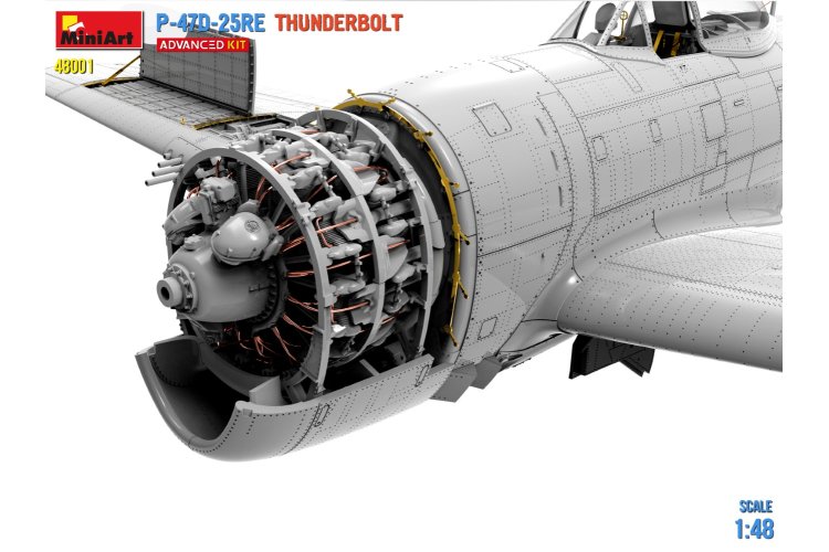 1:48 MiniArt 48001 P-47D-25RE Thunderbolt - Advanced Kit