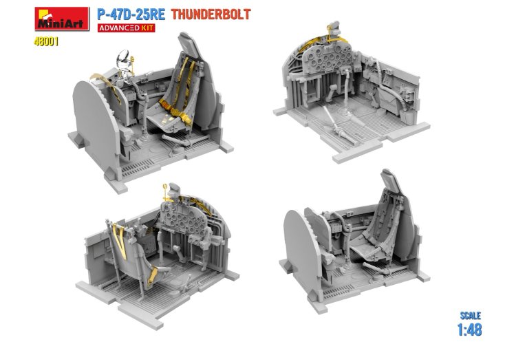 1:48 MiniArt 48001 P-47D-25RE Thunderbolt - Advanced Kit