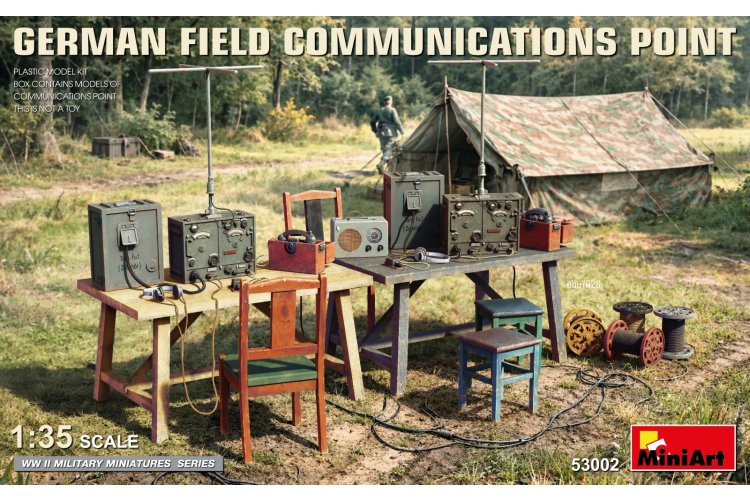 WWII radio communicatiepost 1:35 MiniArt German Field Communications Point