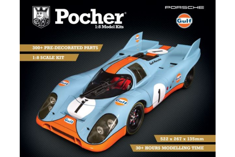 Pocher Porsche 917K Gulf Edition - 1:8 Scale Metal Model