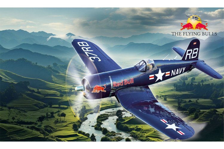 Vought F4U-4 Corsair - The Flying Bulls - Propeller Vliegtuig - 1:48