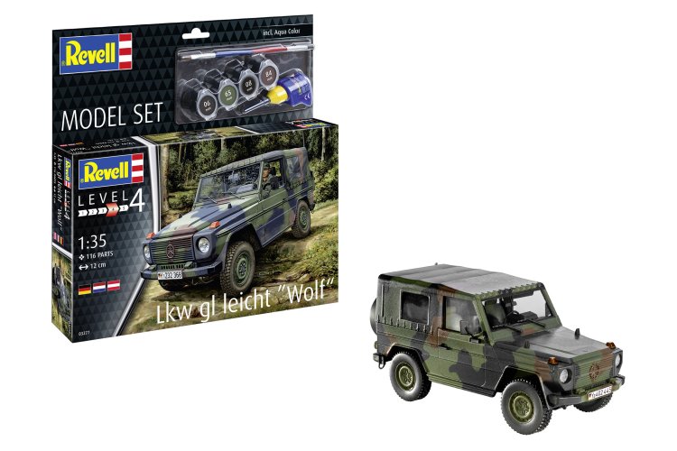Revell Mercedes-Benz LKW gl Wolf Militair Auto Model Set