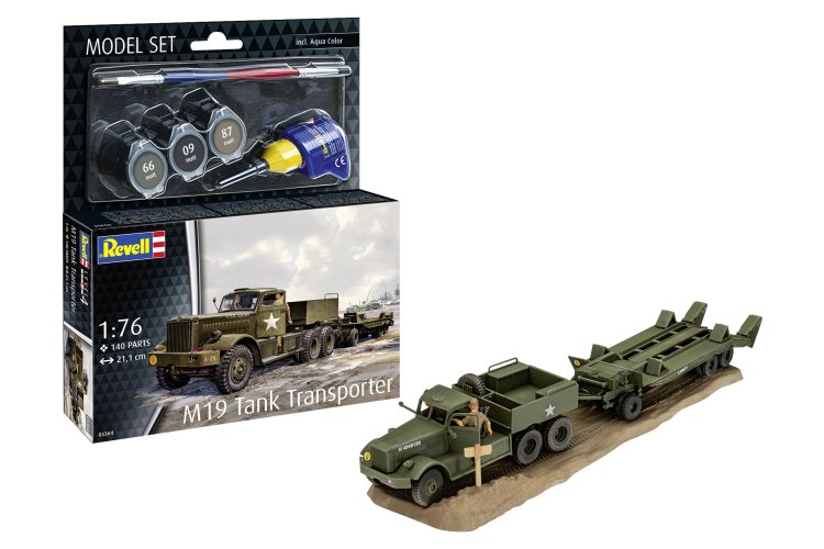 Revell M19 Tank Transporter 1:76 - Model Set with Trailer