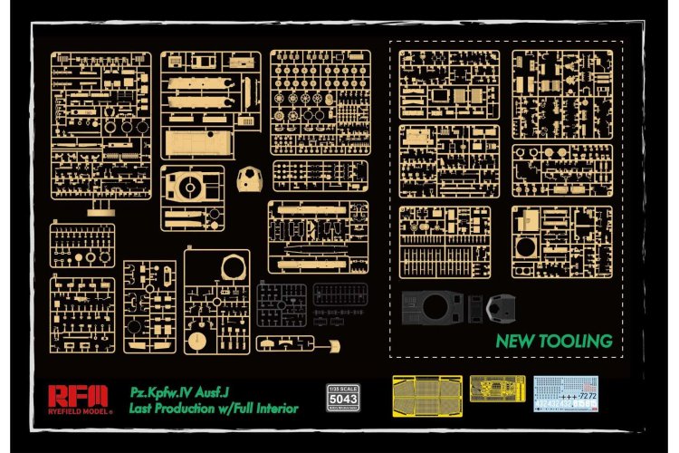 1:35 Rye Field Model 5043 Panzerkampfwagen IV Ausf.J Sd.Kfz.161/2