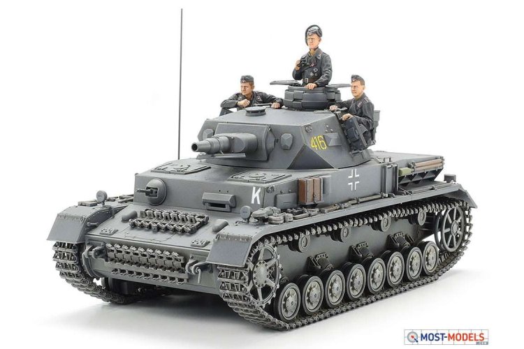 1:35 Tamiya 35374 German Panzerkampfwagen Battle Tank IV F L24/75mm