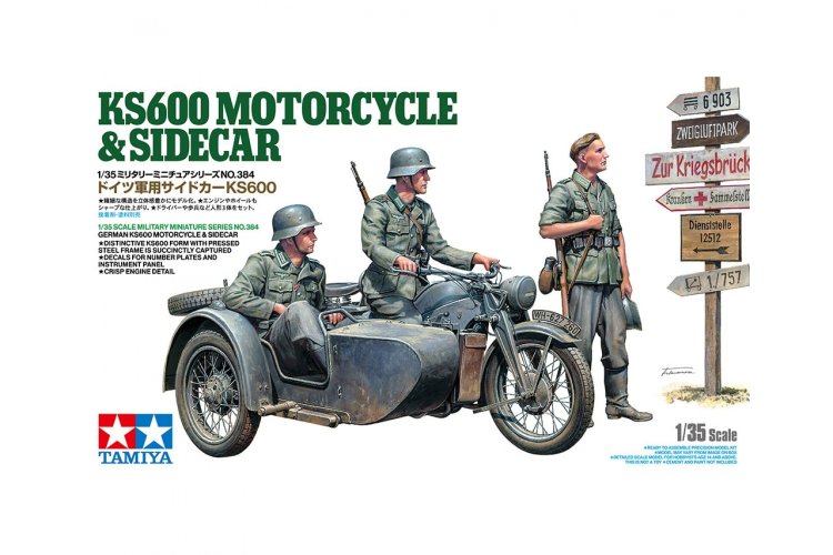 Duitse KS600 Motorfiets Zündapp - Tamiya 35384
