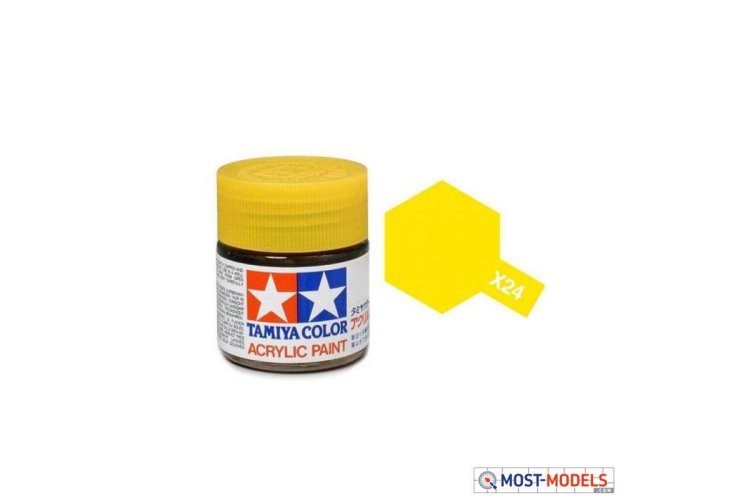 Tamiya X-24 Yellow Clear - Gloss - Acryl - 10ml