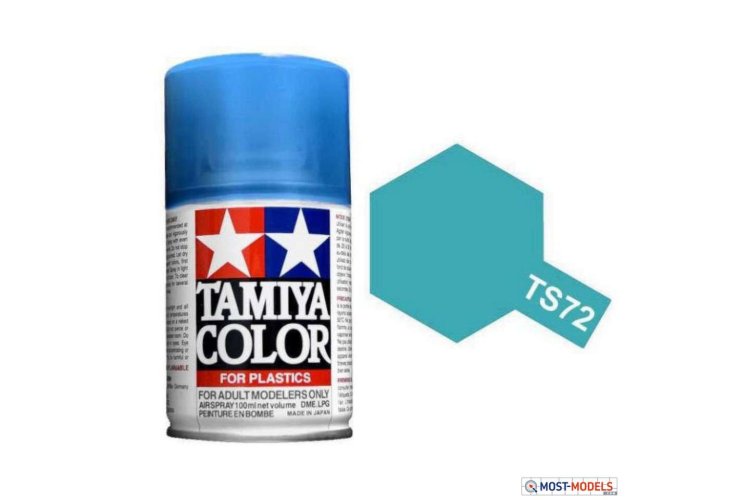 Tamiya TS-72 Clear Blue Transparent - Gloss - Acryl Spray - 100ml
