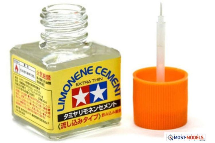 Tamiya 87134 Limonene Cement with Brush - Extra Thin - Lijm
