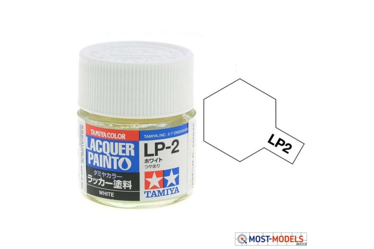 Tamiya LP-2 White - Gloss - Lacquer Paint - 10ml