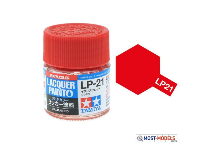 Tamiya LP-21 Italian Red - Gloss - Lacquer Paint - 10ml