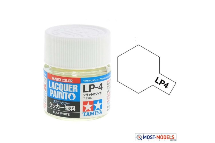 Tamiya LP-4 White - Matt - Lacquer Paint - 10ml