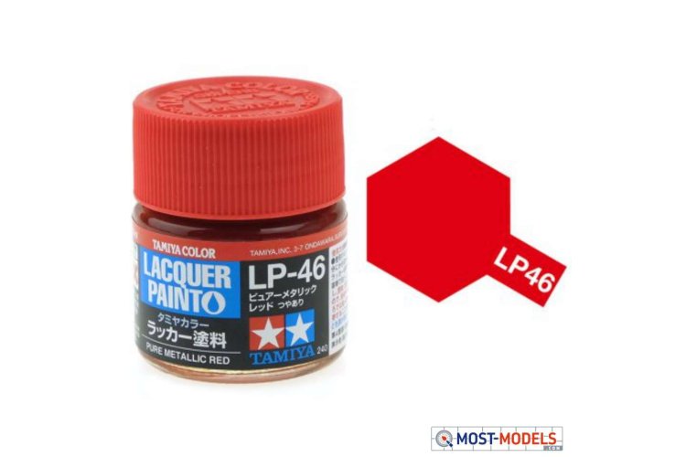 Tamiya LP-46 Pure Metallic Red - Gloss - Lacquer Paint - 10ml