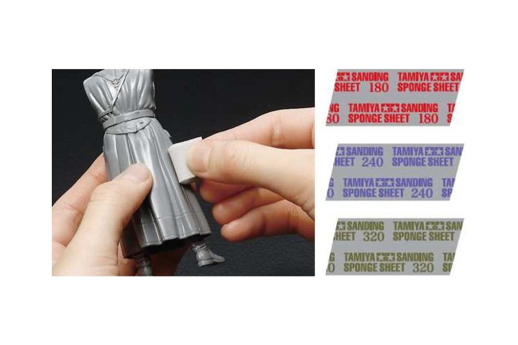 Tamiya 87161 Sanding Sponge Sheet #180