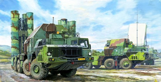 Trumpeter 01038 48N6E of 5P85S TEL S-300PMU SA-10 Grumble - 1:35 Model Kit
