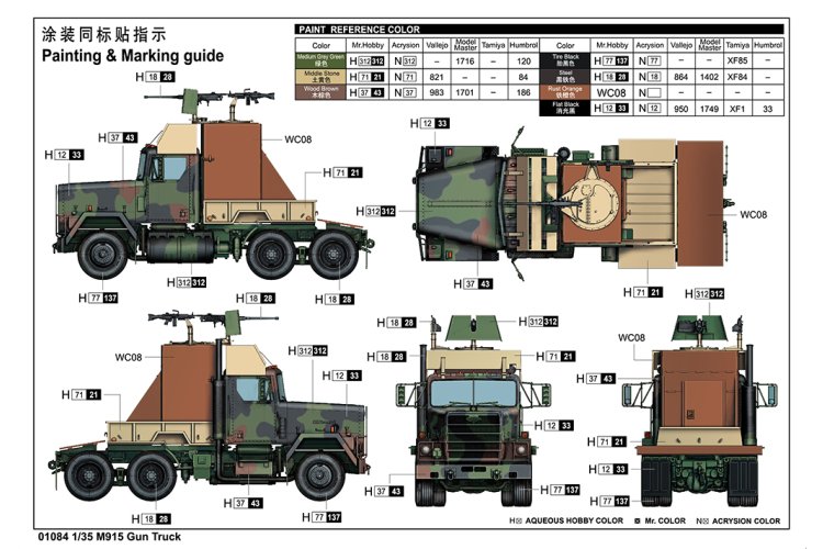 M915 Truck Kanonwagen - Trumpeter - 1:35