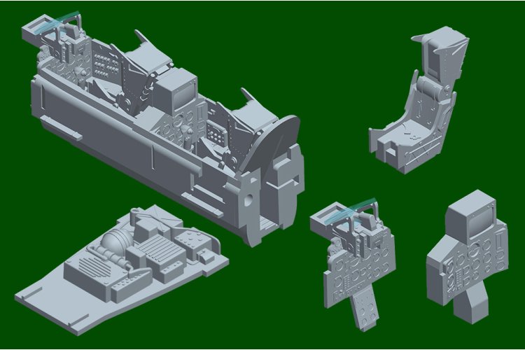 Trumpeter 02825 Mikoyan-Gurevich MiG-21 Fishbed - JJ-7A Trainer Kit - 1 ...