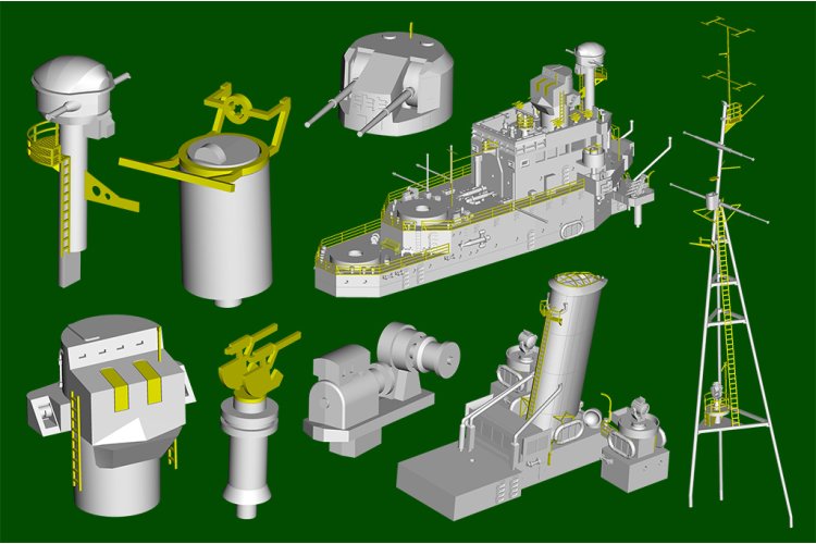 HMS Naiad Light Cruiser Dido-class 1:350 - Trumpeter
