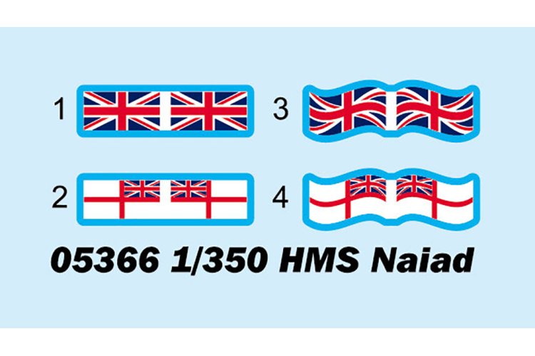 HMS Naiad Light Cruiser Dido-class 1:350 - Trumpeter