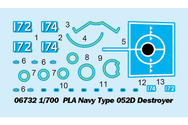 1:700 Trumpeter 06732 PLA Navy Type 052D Destroyer