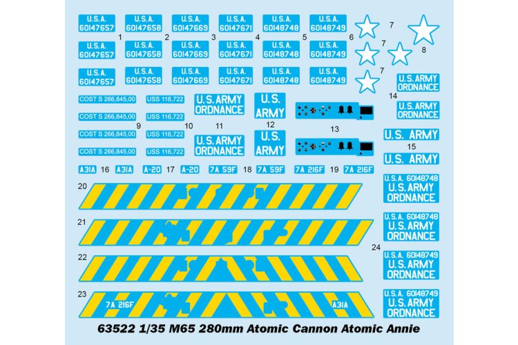 1:35 I Love Kit 63522 M65 280mm Atomic Cannon - Atomic Annie
