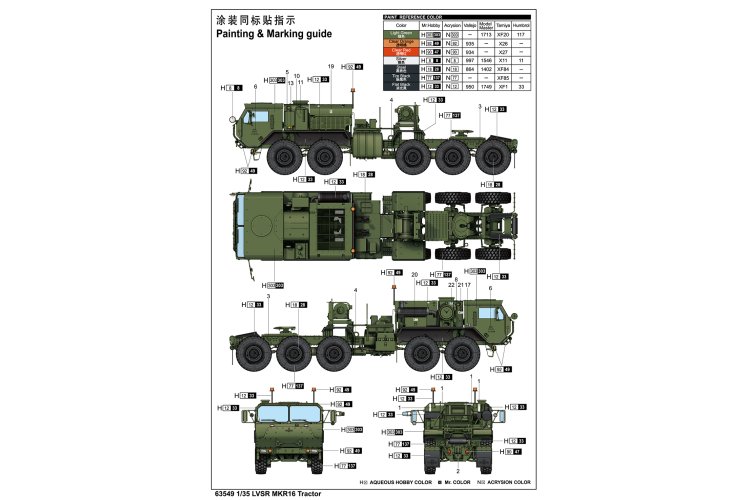 I Love Kit 63549 LVSR MKR16 Tractor Model Kit - 1:35 Scale