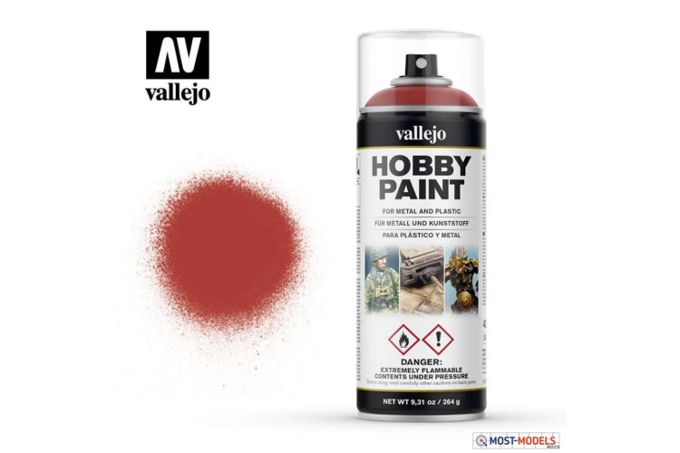 Vallejo 28016 Scarlet Red Primer - Spray - 400ml