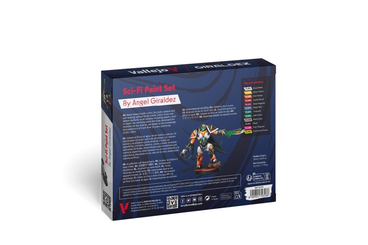 Vallejo 72313 Sci-Fi Paint Set by Angel Giraldez - Acryl Set