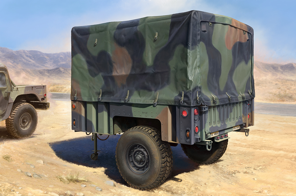 M1101/1102 Light Tactical Trailer - 1:35 Model Kit