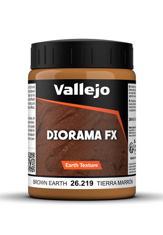 Vallejo 26219: Earth Texture Brown Earth 200ml