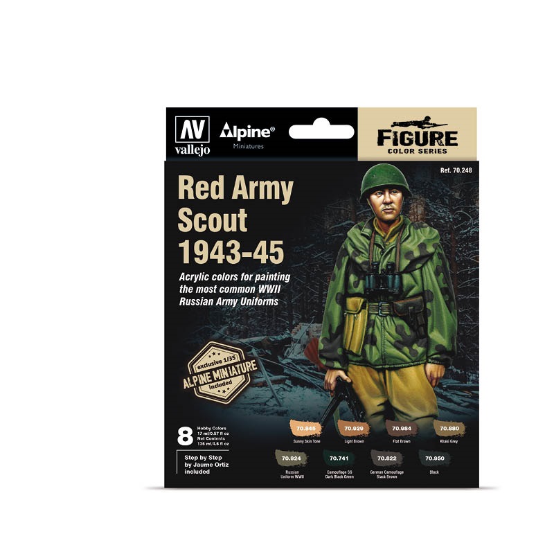Vallejo 70248 Red Army Scout 1943-45 - Acryl Set