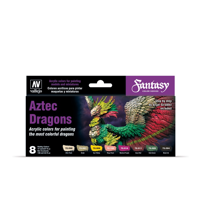 Vallejo 72306 Aztec Dragons - Acryl Set