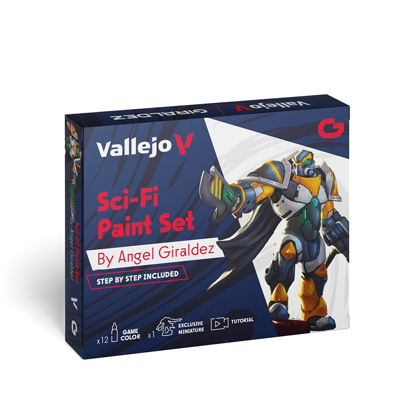 Vallejo 72313 Sci-Fi Paint Set by Angel Giraldez - Acryl Set