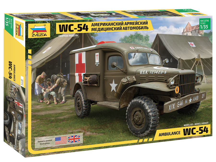 Zvezda Dodge WC-54 Ambulance 1:35 - Military Model Kit